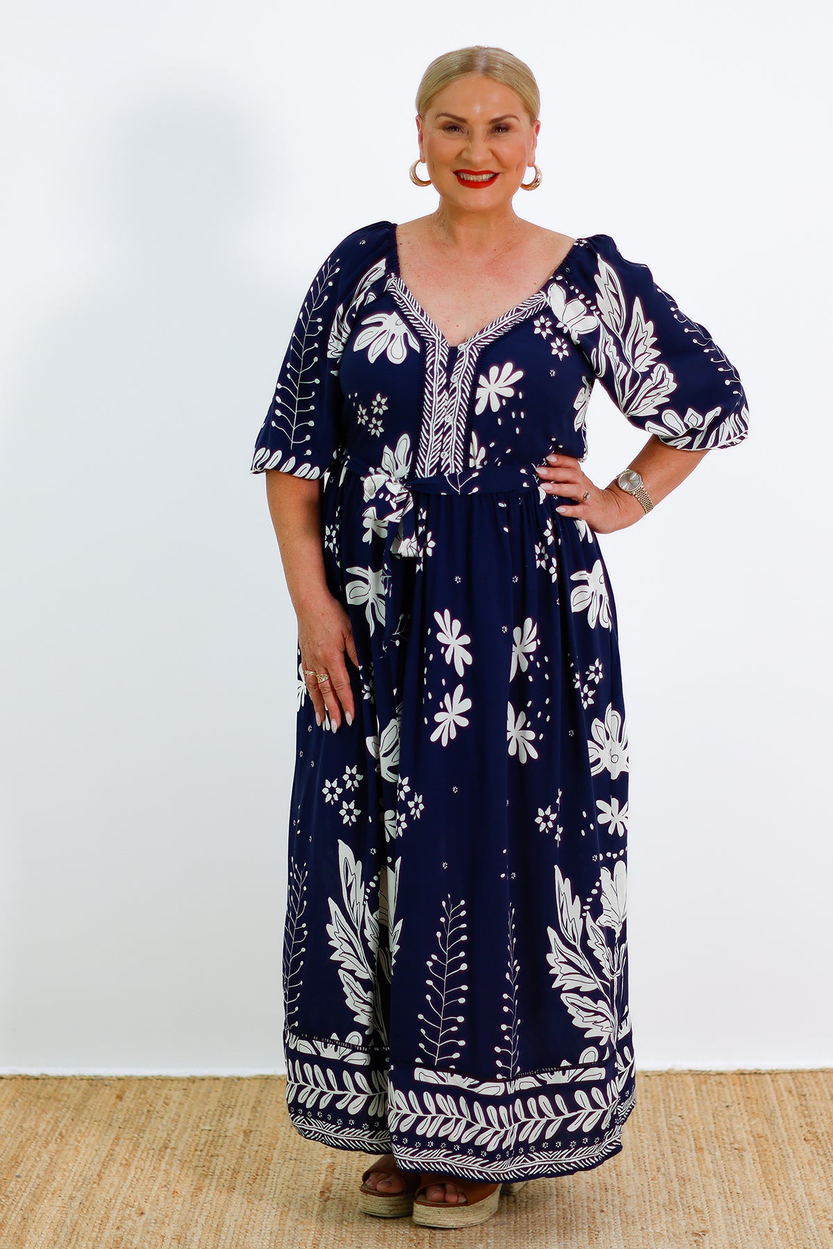 Linden Dress | NAVY Blue – The Birch House